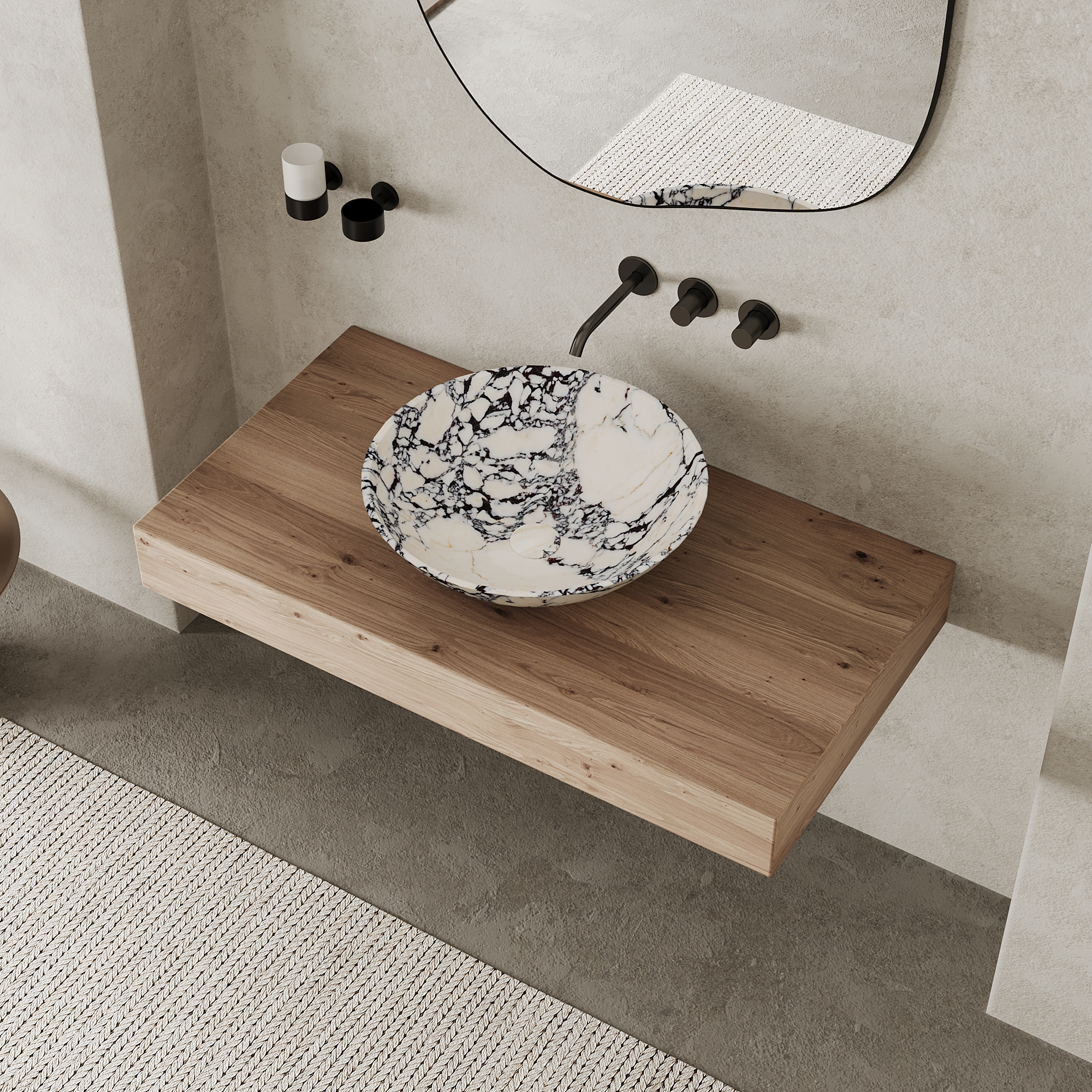 Maiken - Round Marble Basin – NORDST