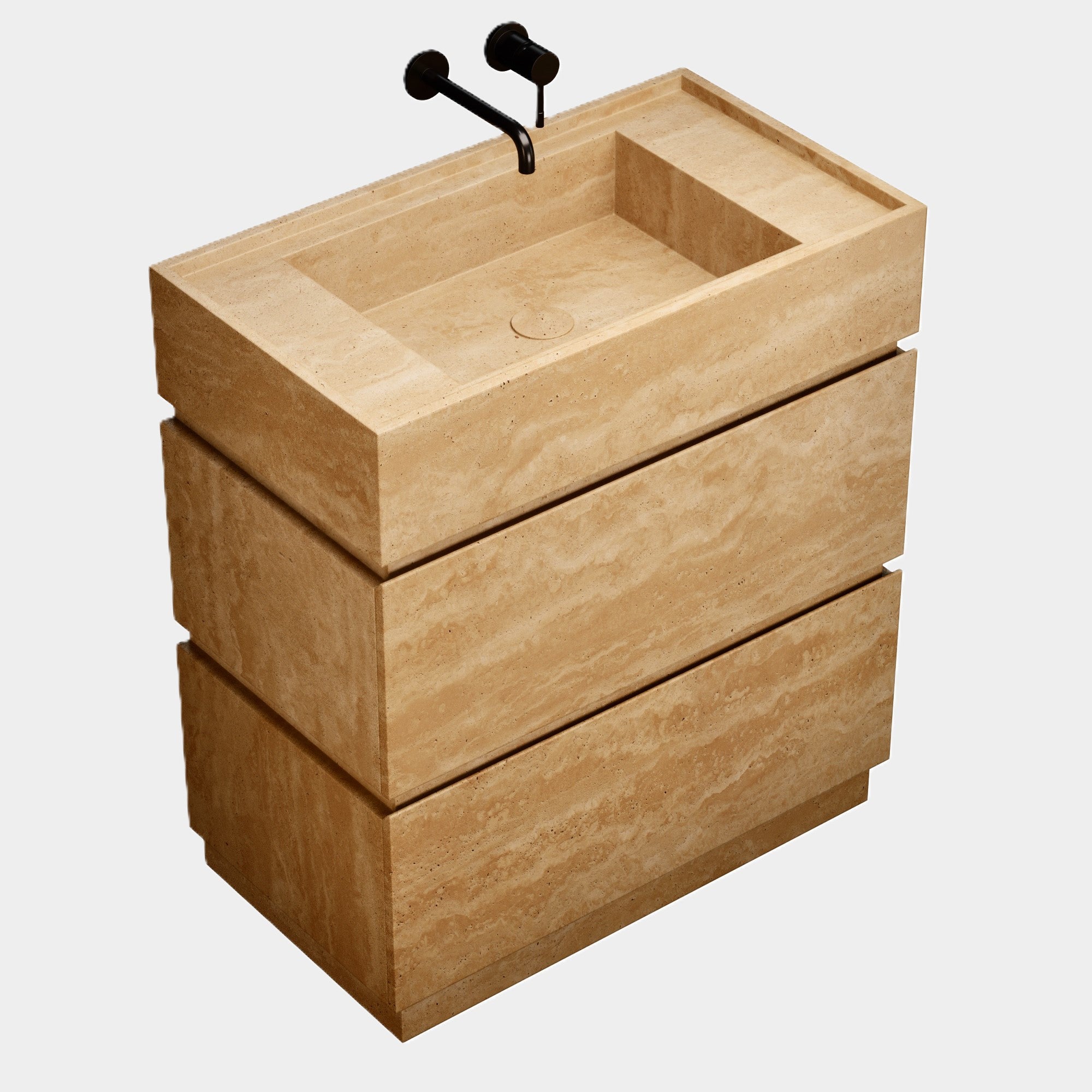 Orca - Marble Bathroom Vanity - Beige Travertine - Medium – Nordst